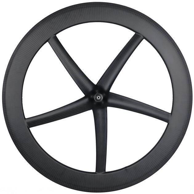25mm wide carbon 5 spoke wheels 700c bicycle carbon road/track/fixed ...